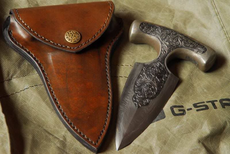 One of a kind- engraving of Custom Dagger | BladeForums.com